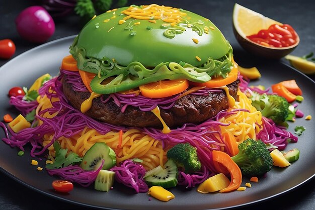 Vibrant Culinary Masterpiece AI Generated | Premium AI-generated image Vibrant Culinary Masterpiece AI Generated | Premium AI-generated image