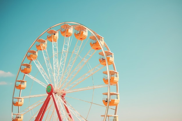 Premium Photo | Vibrant Nostalgia A Colorful Ferris Wheel in an ... Premium Photo | Vibrant Nostalgia A Colorful Ferris Wheel in an ...