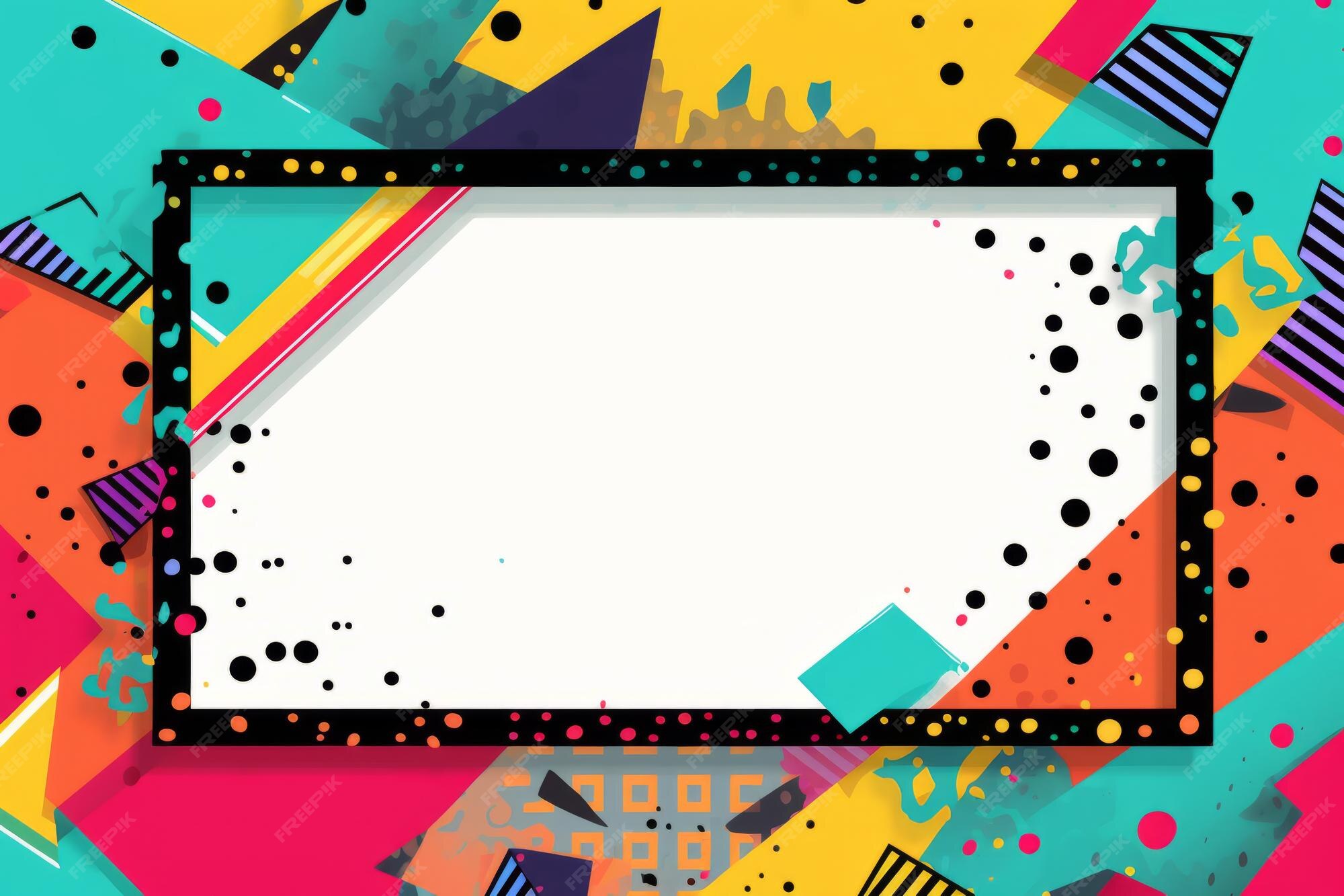 Premium AI Image | Vibrant Nostalgia A Playful 90s Border Frame ... Premium AI Image | Vibrant Nostalgia A Playful 90s Border Frame ...