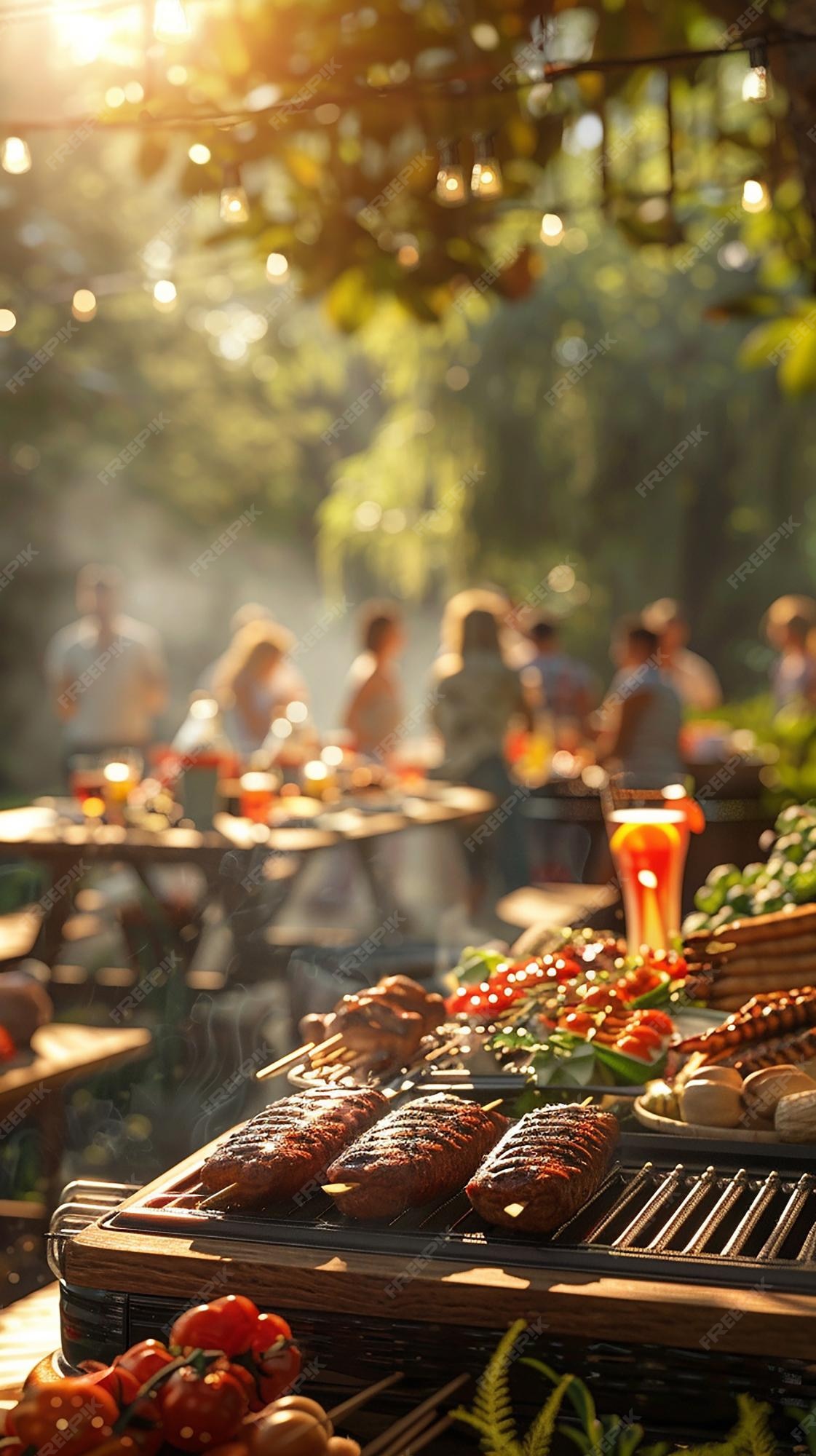 Premium Photo | Vibrant Outdoor BBQ Parties Ideal for Summer Cookout Events Premium Photo | Vibrant Outdoor BBQ Parties Ideal for Summer Cookout Events