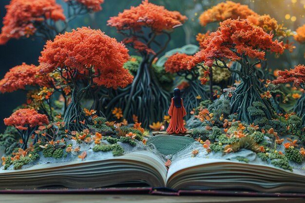 A vibrant scene depicting the transformative journey of a character ... A vibrant scene depicting the transformative journey of a character ...