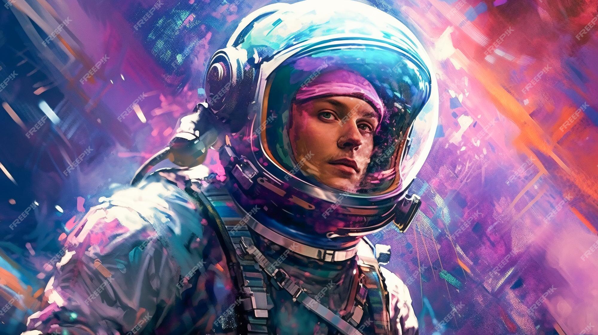 Premium AI Image | Vibrant Space Odyssey Astronaut in Space Suit with ... Premium AI Image | Vibrant Space Odyssey Astronaut in Space Suit with ...