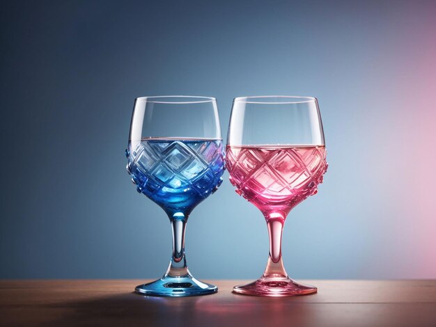 Premium Photo View Of Cocktail Mix In Glass With Abstract Neofuturistic Set