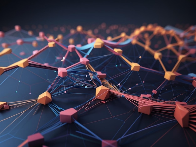 Premium AI Image | Virtual Network Visualization Mapping Digital Pathways Premium AI Image | Virtual Network Visualization Mapping Digital Pathways