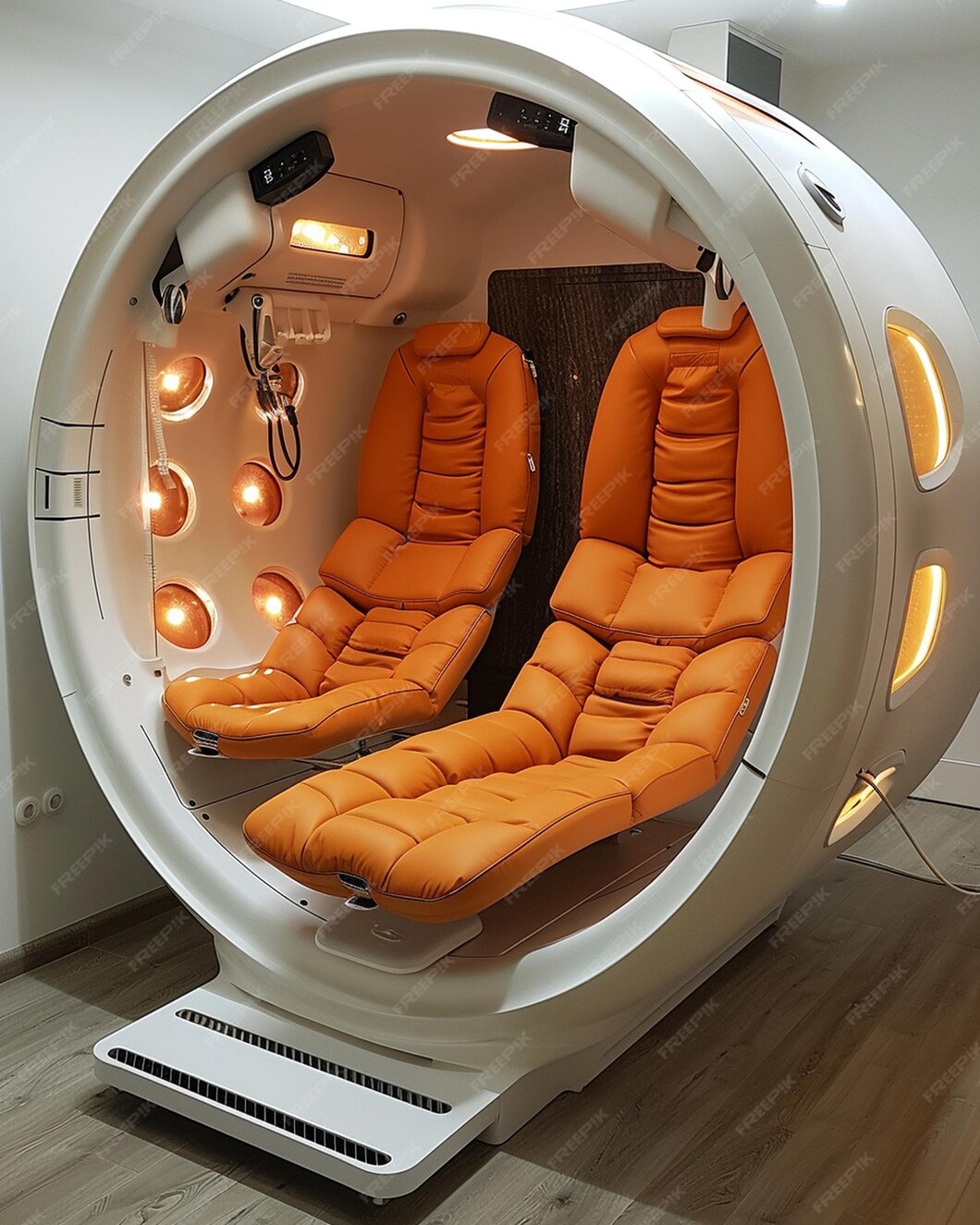 Premium Photo | Virtual Reality Escape Pod Simulating Wallpaper Premium Photo | Virtual Reality Escape Pod Simulating Wallpaper