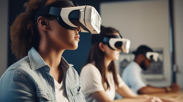 Premium AI Image | virtual reality simulator Premium AI Image | virtual reality simulator