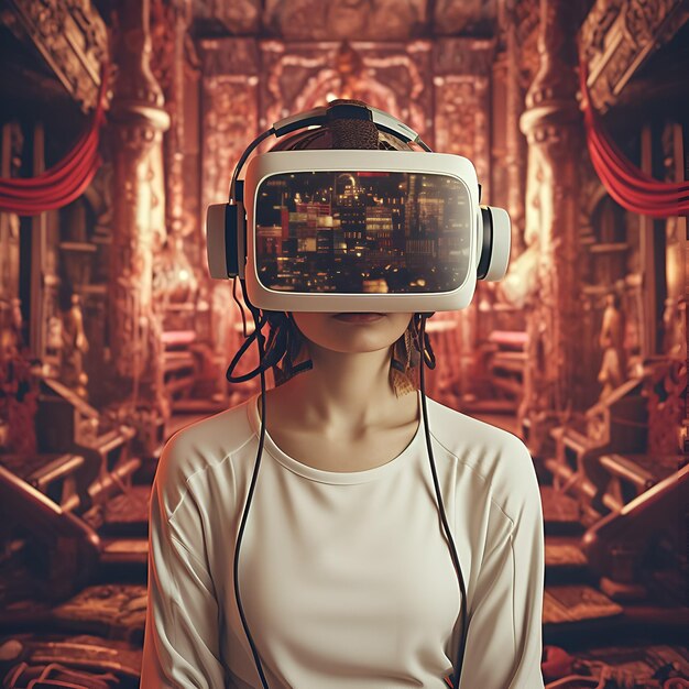 Premium Photo | Virtual reality technology Premium Photo | Virtual reality technology