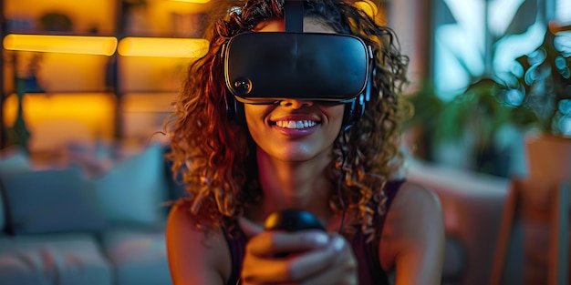 Premium Photo | Virtual Ventures Exploring New Realities with VR Gear Premium Photo | Virtual Ventures Exploring New Realities with VR Gear