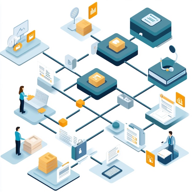 A visual of a business process flowchart outlining key operational ... A visual of a business process flowchart outlining key operational ...