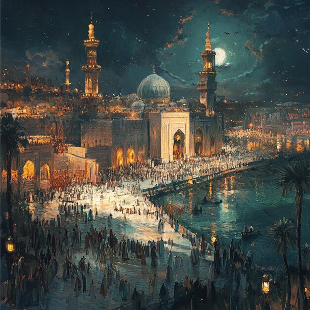 A visual of a community event celebrating the return of Hajj pilgrims ... A visual of a community event celebrating the return of Hajj pilgrims ...