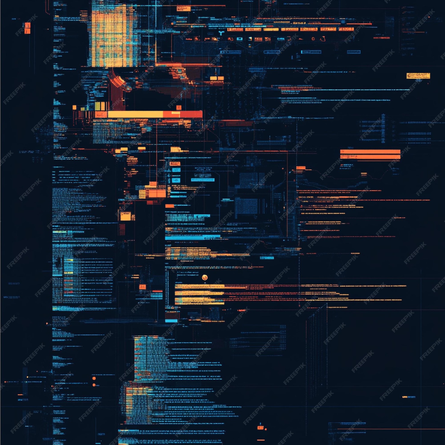 A visual representation of a code debugging process with highlighted ...