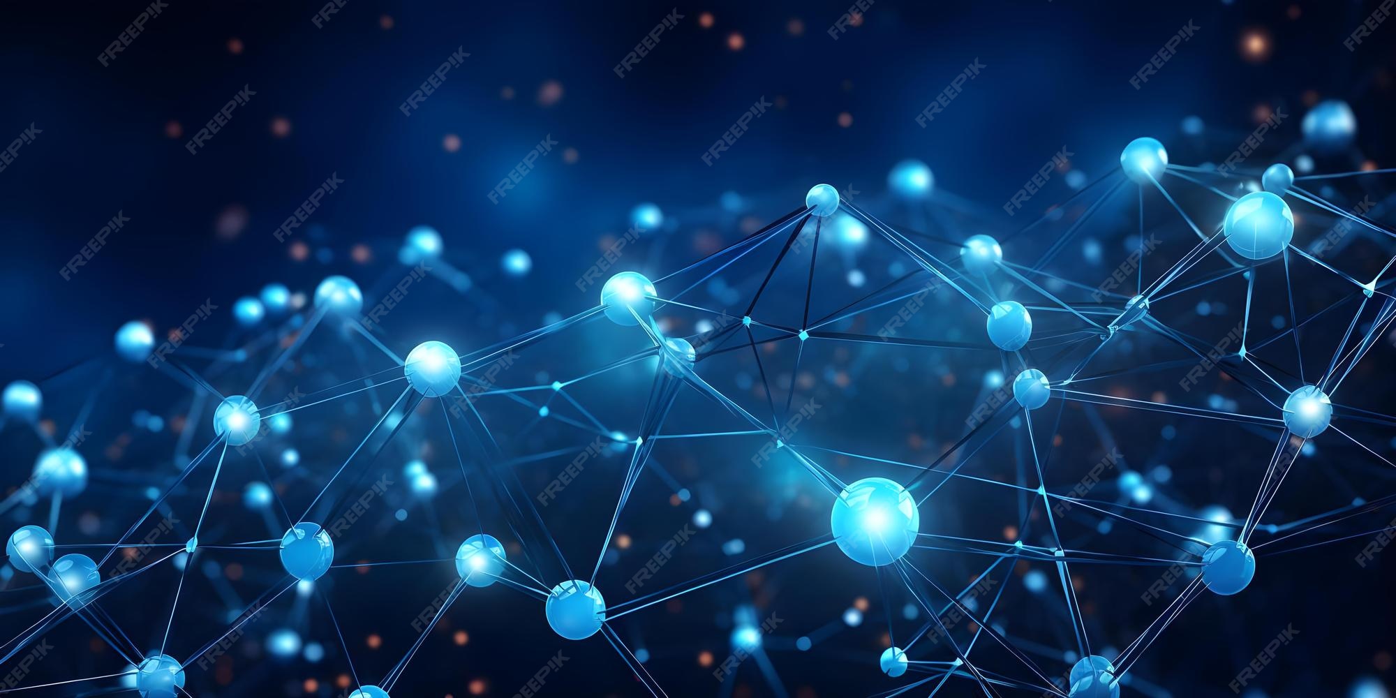 Visual Representation Of A Complex Network With Interconnected Points