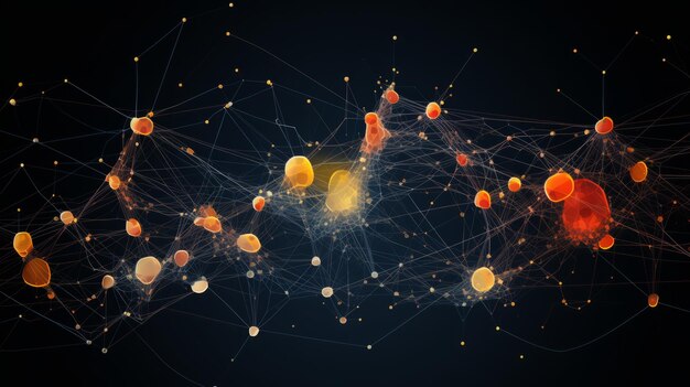 Premium Photo | A visual representation of neural networks with interconnected nodes and flowing ...