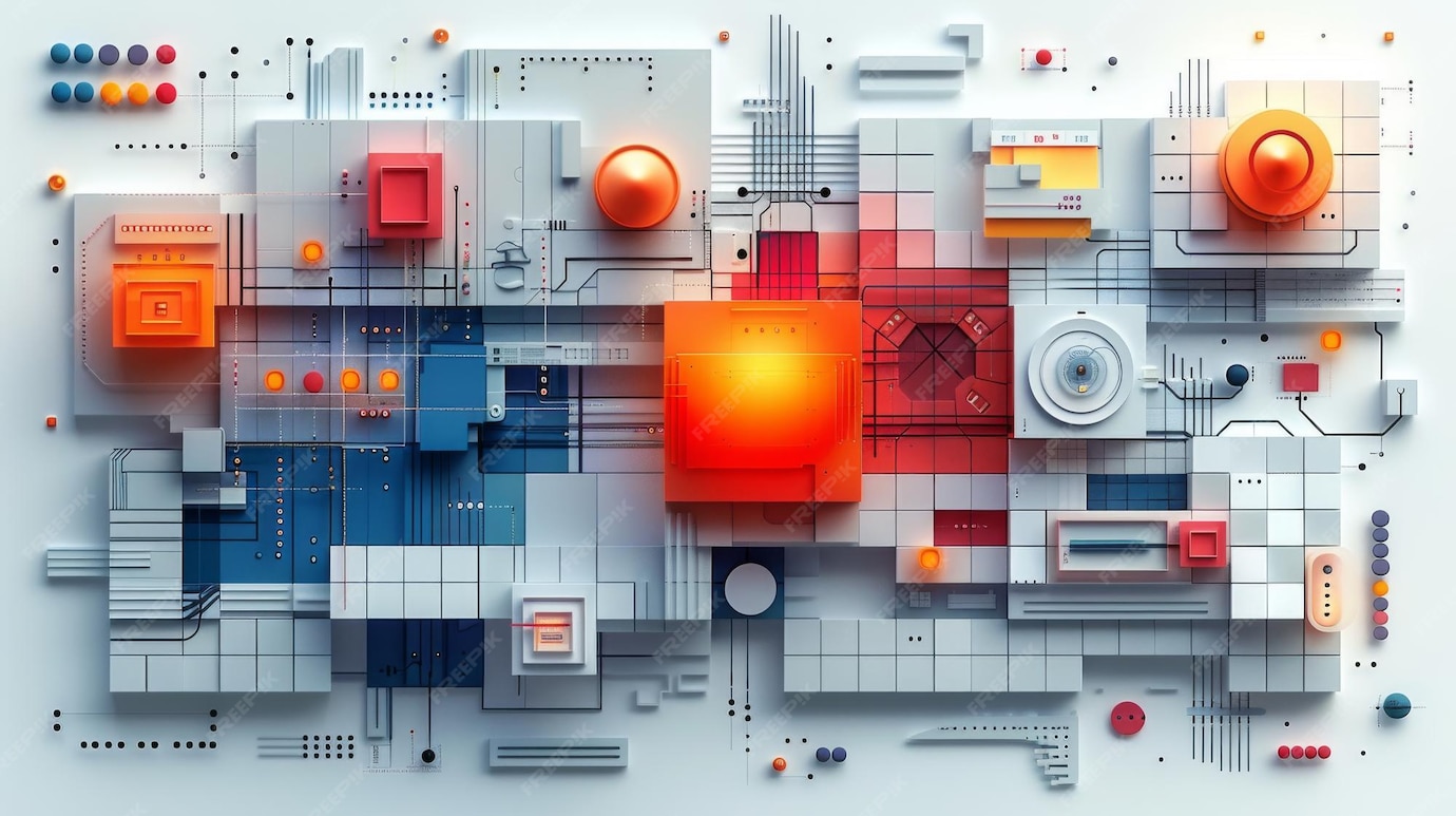 Visualization of interactive data using AI by abstract concept modern illustration Data analysis ...