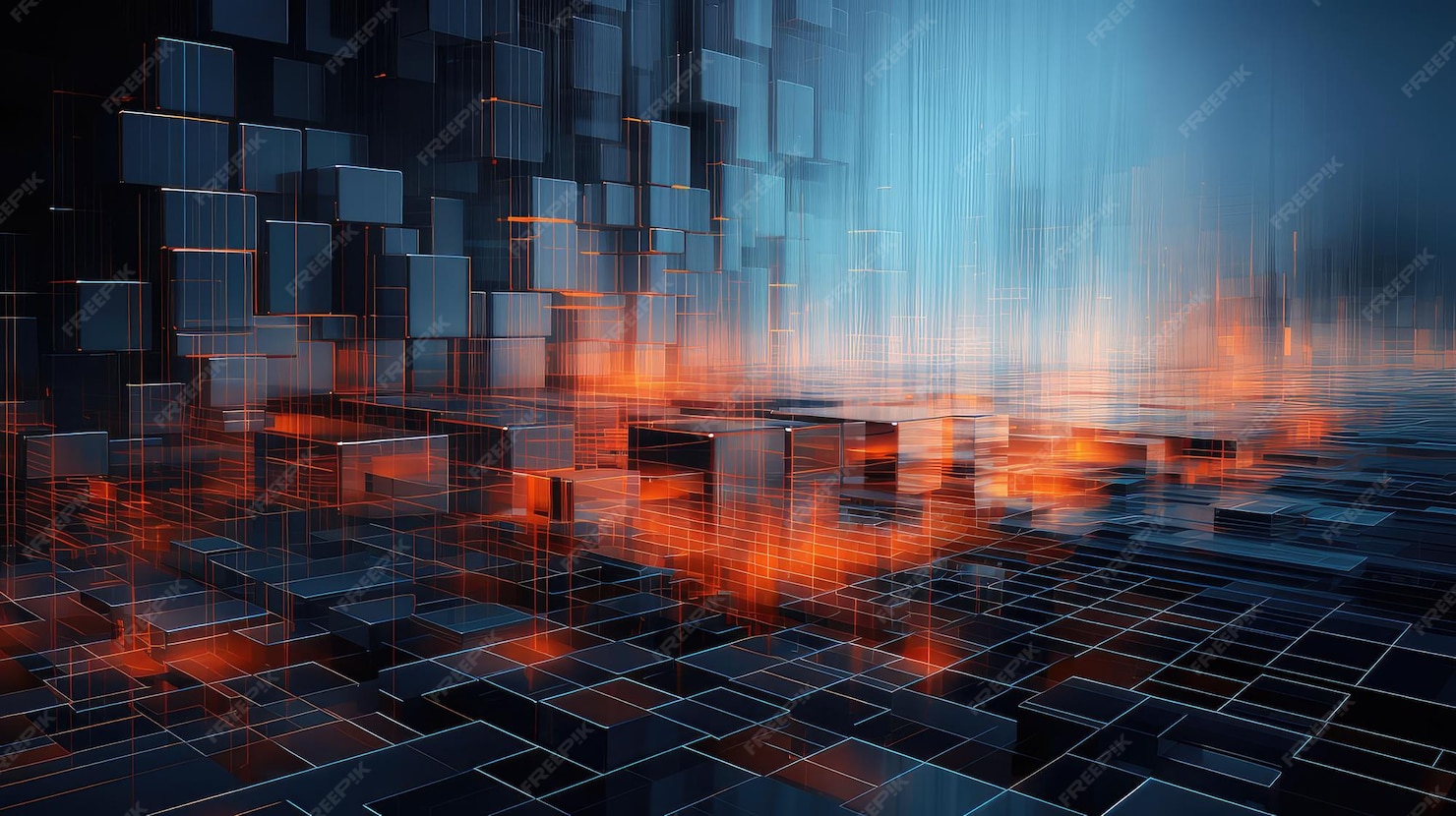 Premium Photo Visualization Sorting Algorithm Data Illustration