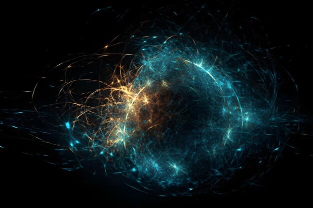 Premium AI Image | visualization of wave particle Generative AI Premium AI Image | visualization of wave particle Generative AI