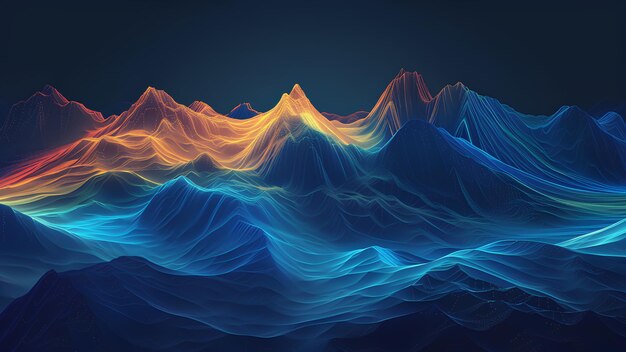 Visualization of wave particle | Premium AI-generated image Visualization of wave particle | Premium AI-generated image