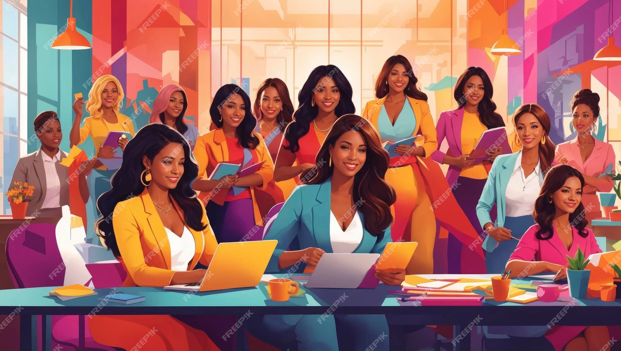 Premium Ai Image Visualizing Business Success On Women Entrepreneur Day