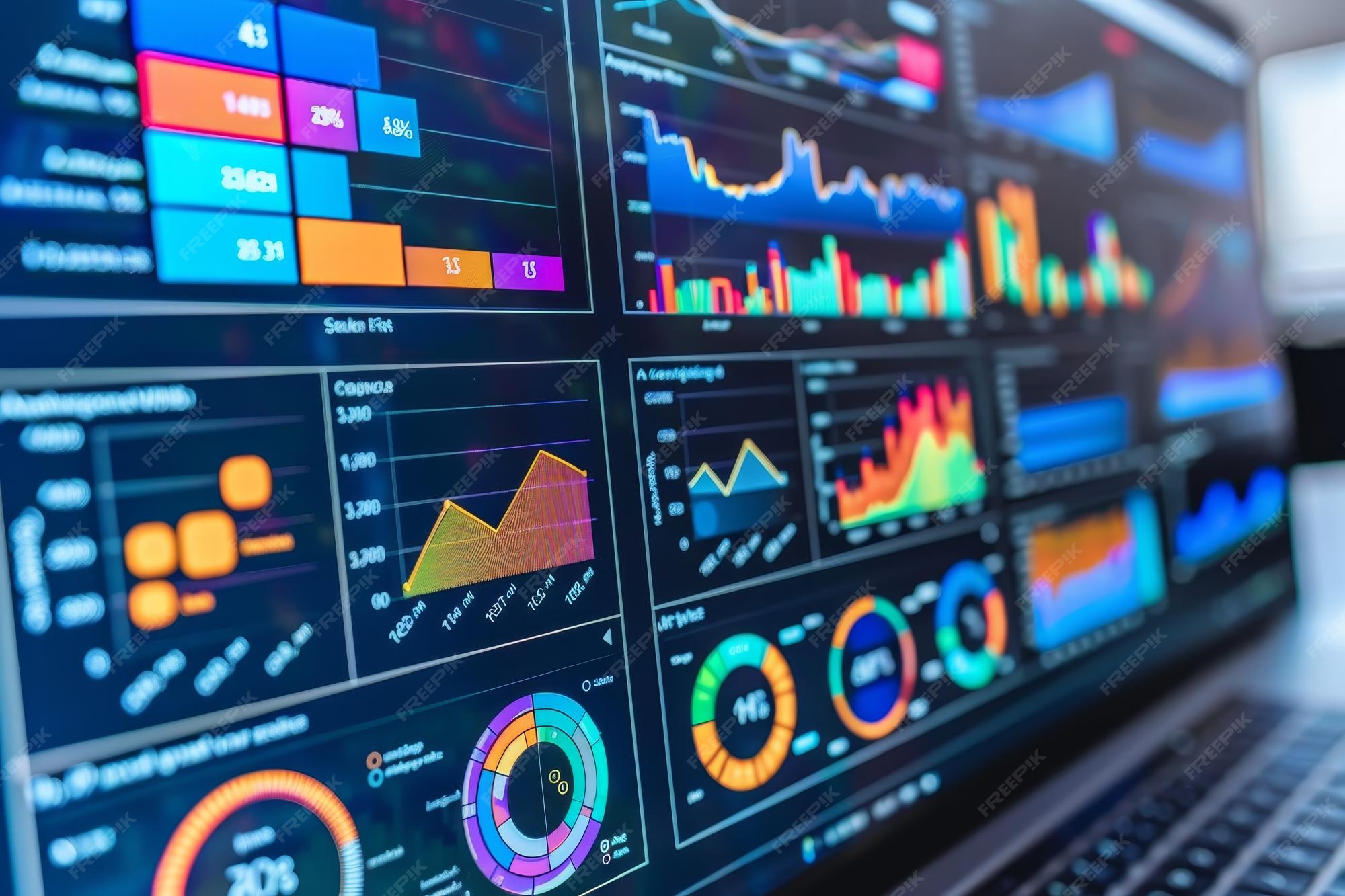 Visualizing Complex Data and Statistics With Colorful Charts on a ...