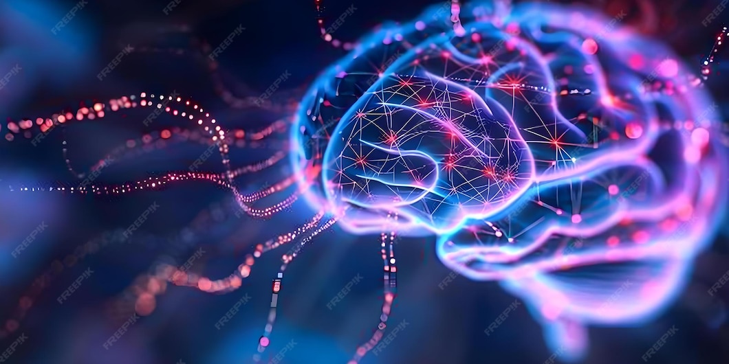 Visualizing intricate neural network patterns through a digital brain scan Concept Neural ...