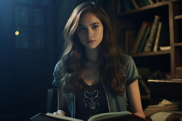 Premium AI Image | Visuals of a Girl Exploring Cinematic Marvel ... Premium AI Image | Visuals of a Girl Exploring Cinematic Marvel ...