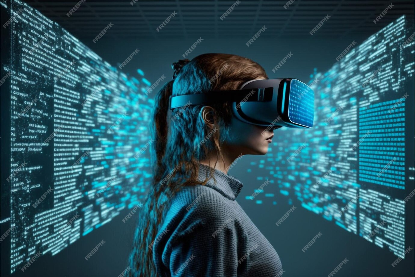 Premium Photo Vr Girl Metaverse