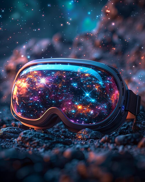 Premium Photo | Vr Headset Displaying A Virtual Outer Wallpaper Premium Photo | Vr Headset Displaying A Virtual Outer Wallpaper
