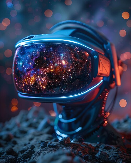 Premium Photo | Vr Headset Displaying A Virtual Outer Wallpaper Premium Photo | Vr Headset Displaying A Virtual Outer Wallpaper