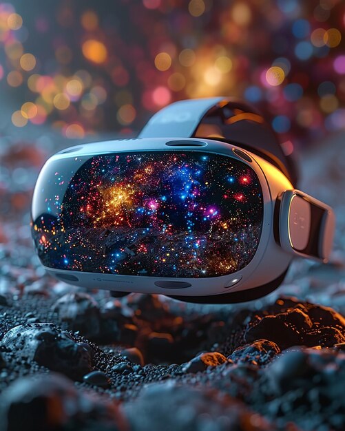 Premium Photo | Vr Headset Displaying A Virtual Outer Wallpaper Premium Photo | Vr Headset Displaying A Virtual Outer Wallpaper