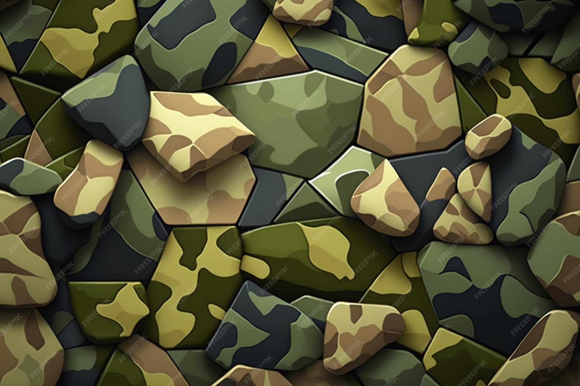 Premium AI Image | A wall with green and black camouflage designs on it Premium AI Image | A wall with green and black camouflage designs on it