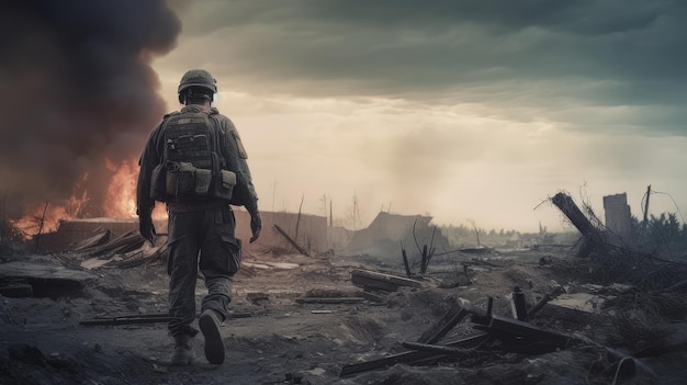Premium AI Image | war zone Premium AI Image | war zone
