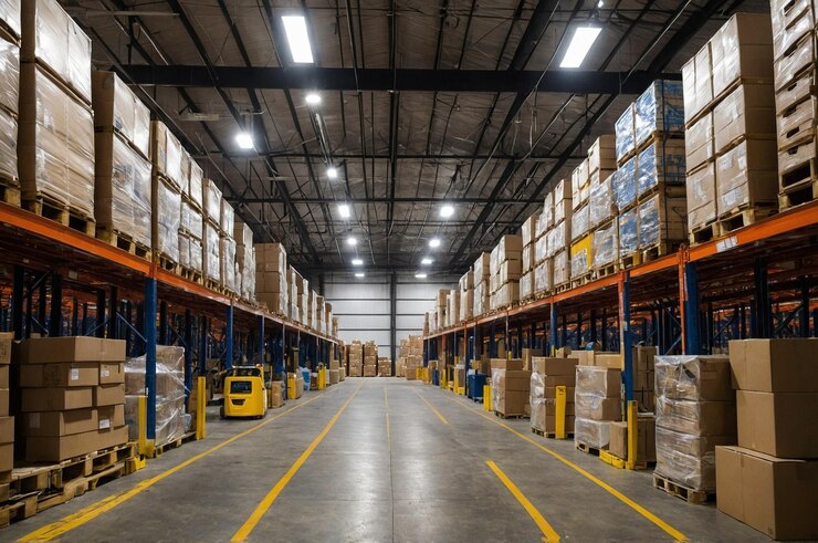 Warehouse for ecommerce fulfillment works | Premium AI-generated image Warehouse for ecommerce fulfillment works | Premium AI-generated image