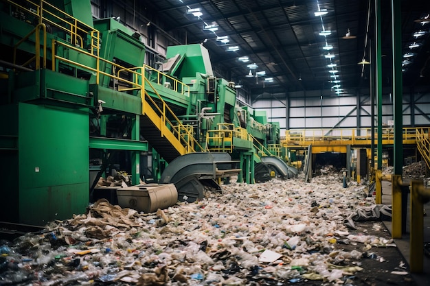 Premium AI Image | Waste Management Facility Generative AI Premium AI Image | Waste Management Facility Generative AI
