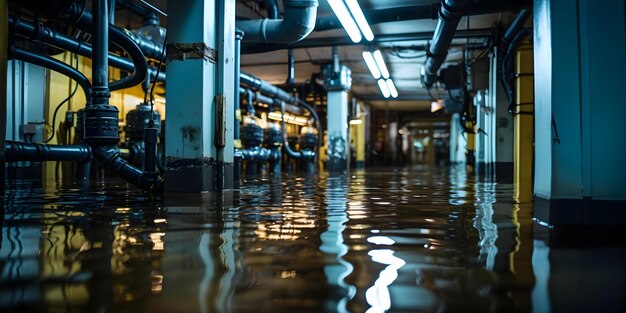 Water damage in electrical room caused by snowmelt or burst pipes ... Water damage in electrical room caused by snowmelt or burst pipes ...