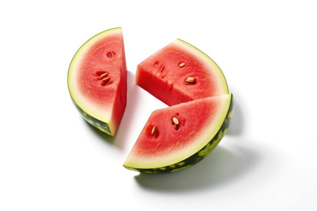 Premium AI Image | Watermelon and sliced watermelon isolated on white ... Premium AI Image | Watermelon and sliced watermelon isolated on white ...