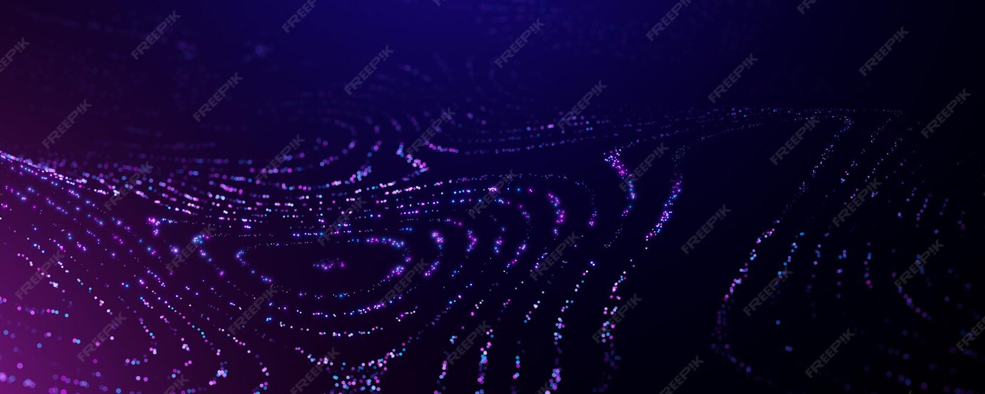 Premium Photo | Wave background Blockchain technology concept radio waves Encryption ...