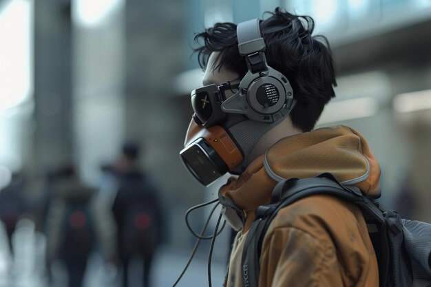 Wearable tech for monitoring air quality | Premium AI-generated image Wearable tech for monitoring air quality | Premium AI-generated image
