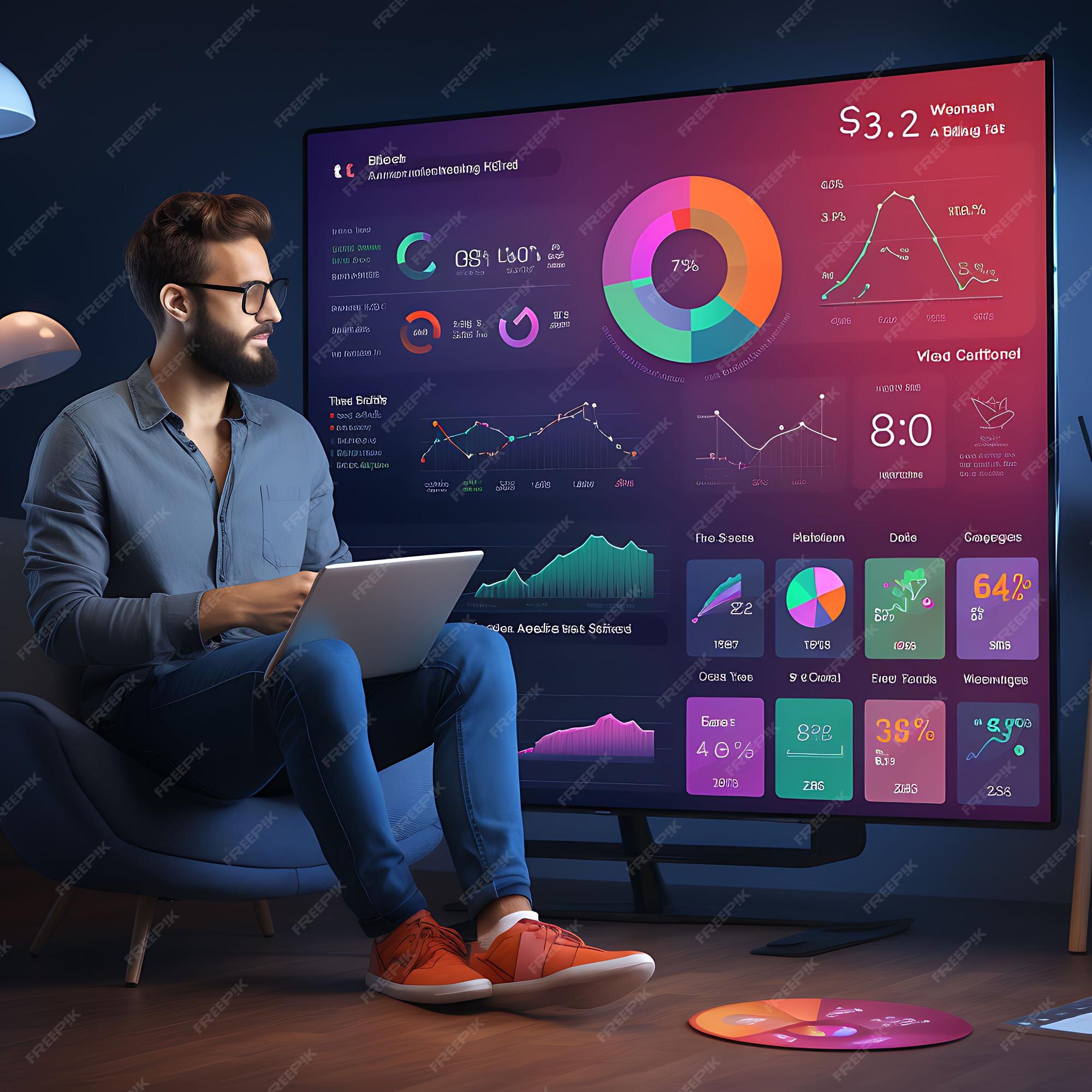Premium AI Image | Web Dashboard Social Analytics Social Media ... Premium AI Image | Web Dashboard Social Analytics Social Media ...