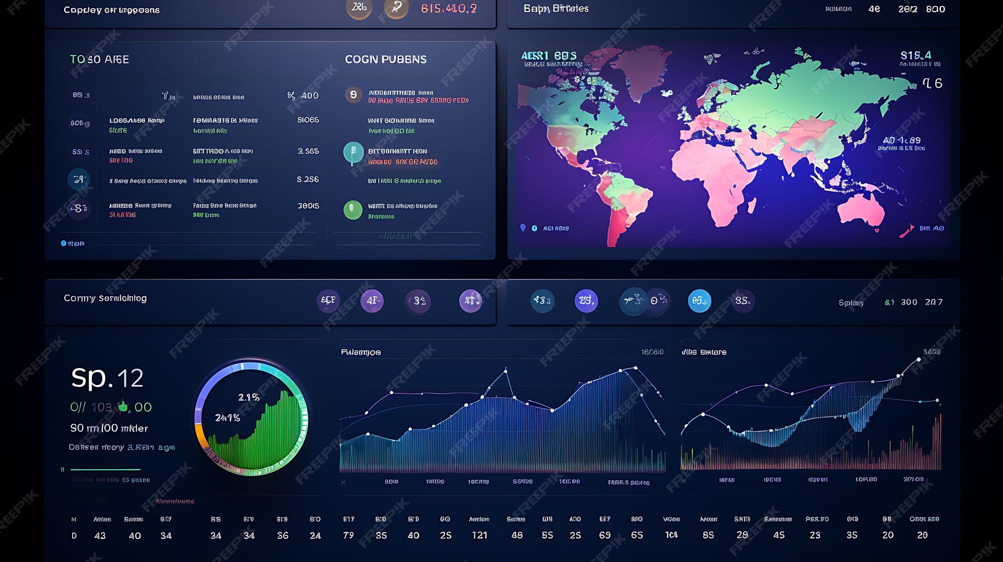 Premium AI Image | Web Dashboard Telecom Network Performance Dashboard Widget Based Layout St ...