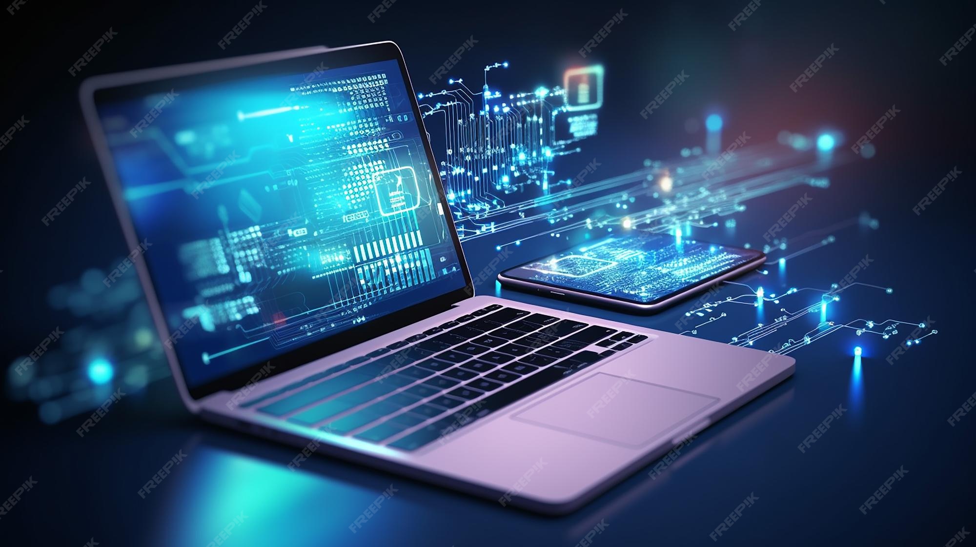 Premium AI Image | Web development application design coding and programming generative ai