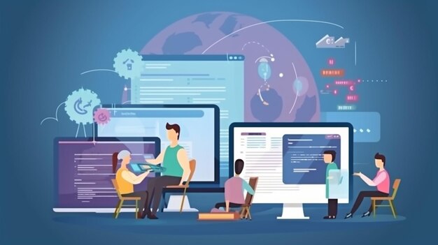 Premium Photo Web Development Coding And Programming Responsive Layout Internet Site Or Mobile 2675