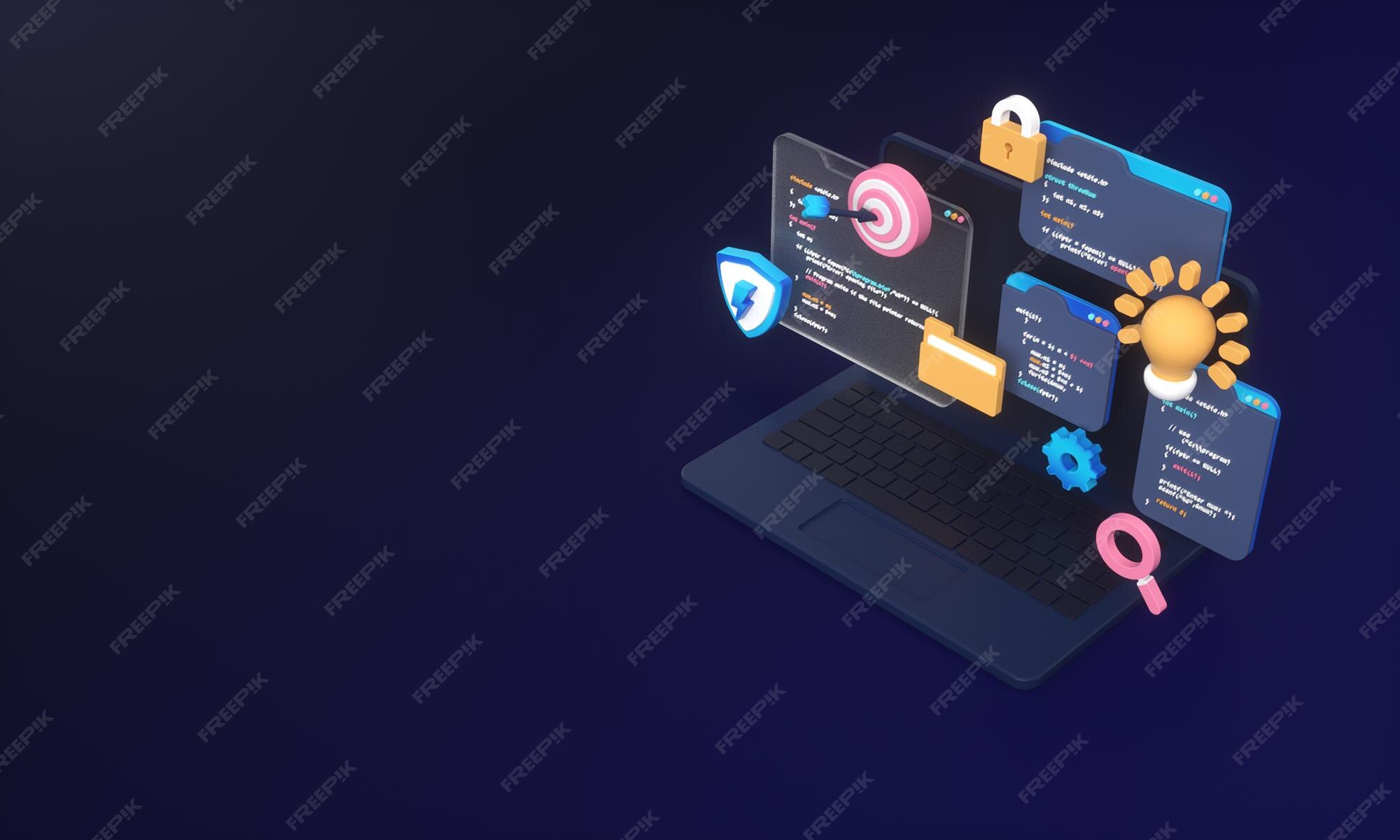 Premium Photo | Web development programming code or app development and ...