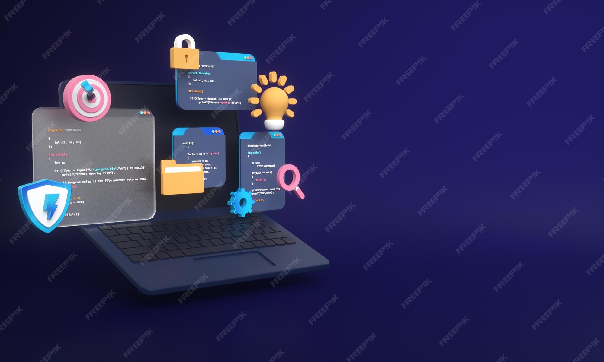 Premium Photo | Web development programming code or app development and ...