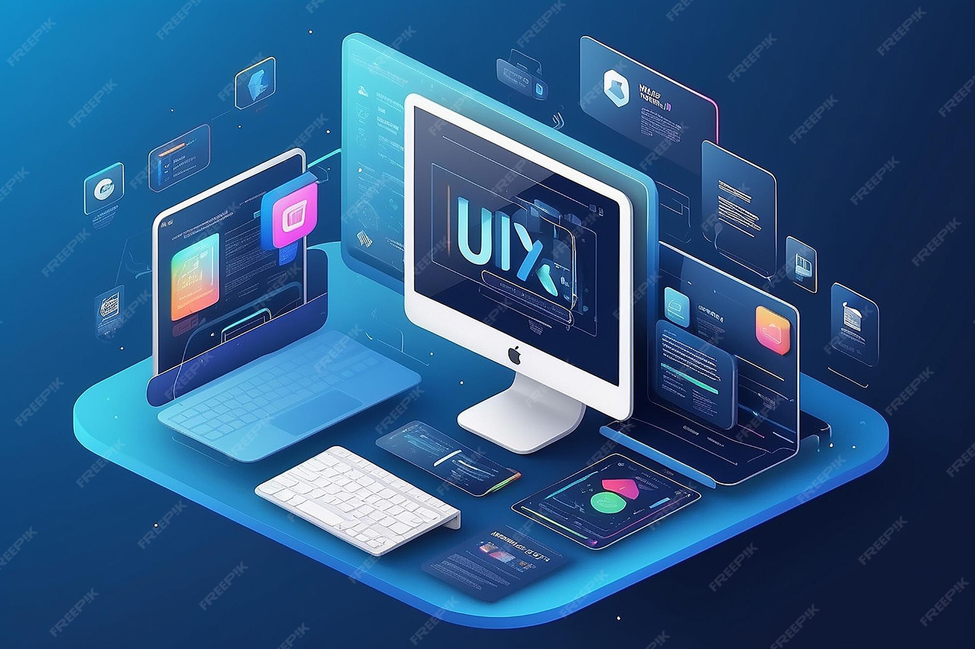 Premium Photo Web Uiux Design Web Development Concept Web Design Application Design Coding