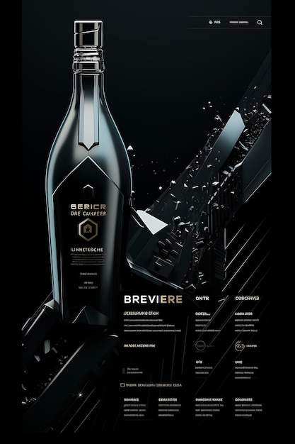 Premium AI Image | Website Layout Sleek Tech Driven Beverage Packaging ... Premium AI Image | Website Layout Sleek Tech Driven Beverage Packaging ...