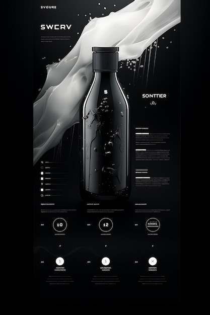 Premium AI Image | Website Layout Sleek Tech Driven Beverage Packaging ... Premium AI Image | Website Layout Sleek Tech Driven Beverage Packaging ...