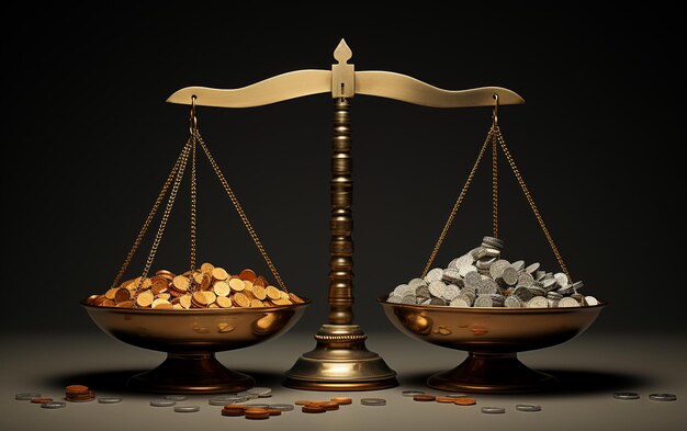 Premium AI Image | Weighing Financial OptionGenerative AI Premium AI Image | Weighing Financial OptionGenerative AI