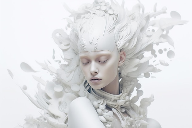 Premium AI Image | White background texture Premium AI Image | White background texture