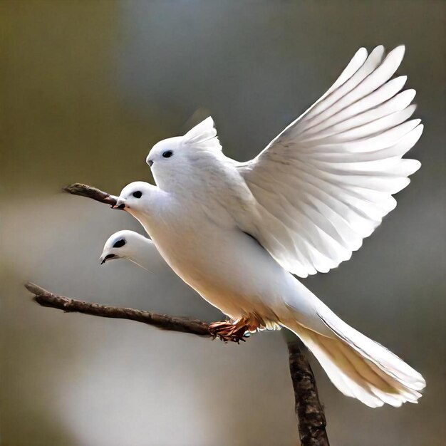 A white bird with a long tail holds a branch with its tail up | Premium ... A white bird with a long tail holds a branch with its tail up | Premium ...