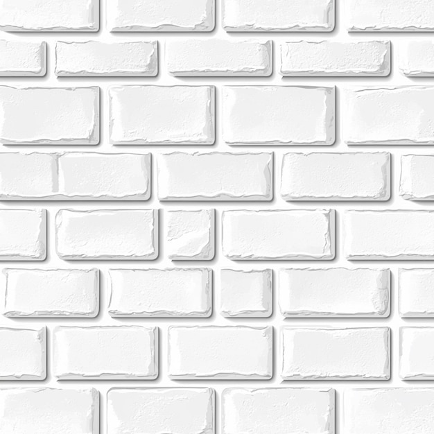 White Brick Wall With A White Brick Pattern Premium Ai Generated Image